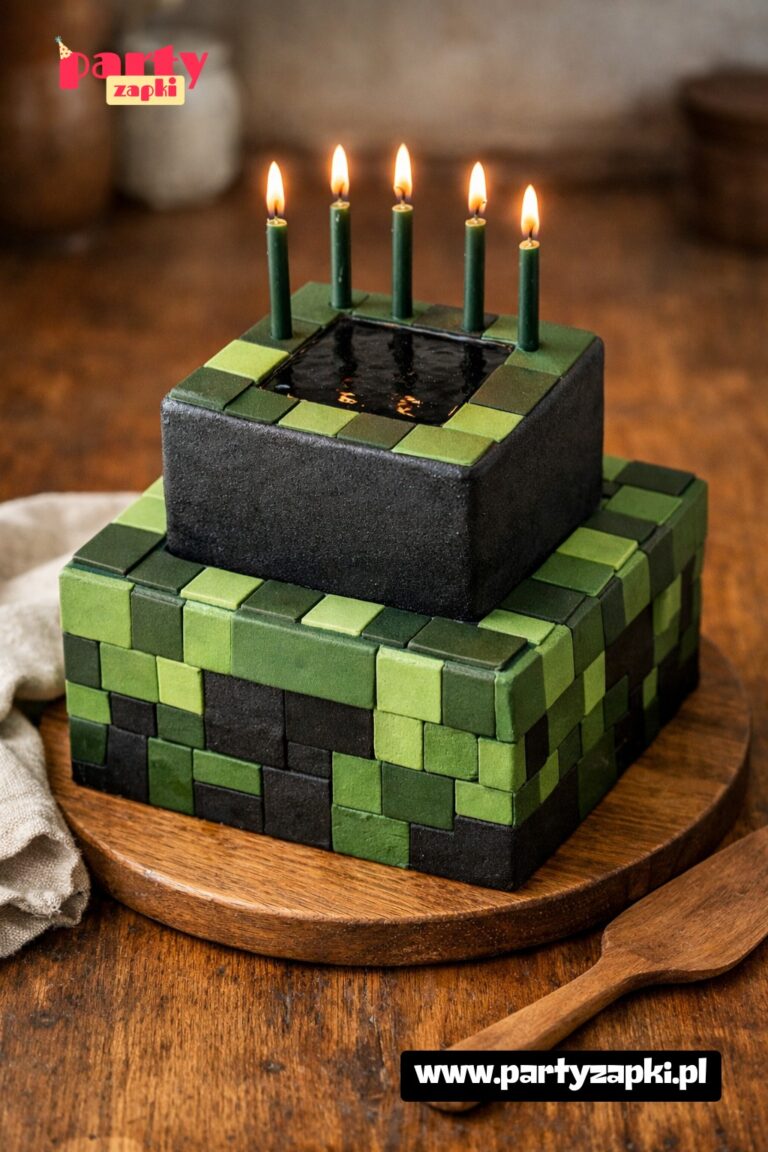 Jak zrobić tort na urodziny Minecraft? 5 wzorów | PartyZAPKI